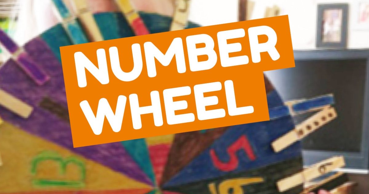 Number wheel | Activities for Kids | Rainbow Trust Children's Charity
