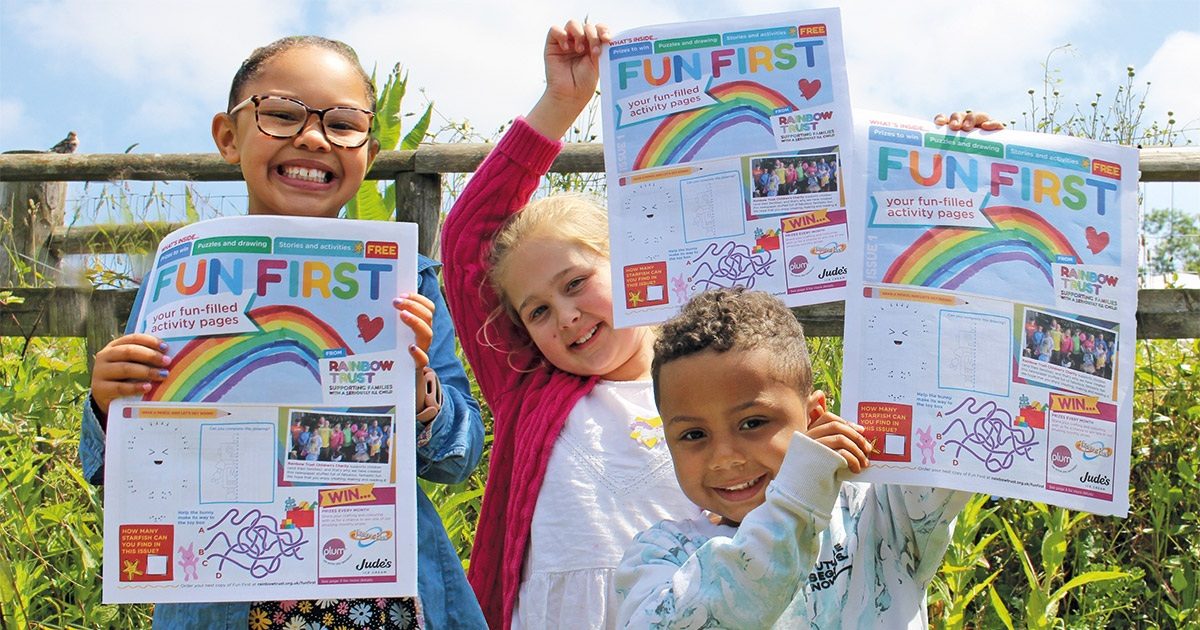 Fun First: free children's activity newspaper | Rainbow Trust Children ...