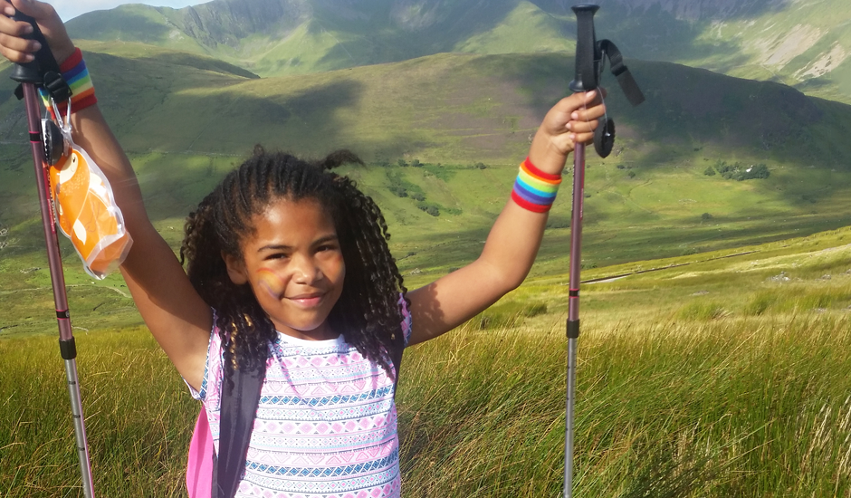 Eight Year Old Swindon Girl Climbs Snowdon For Rainbow Trust Rainbow
