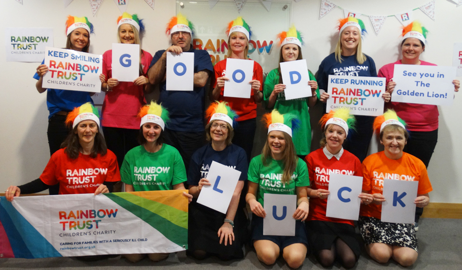 Good luck team! | Rainbow Trust Children's Charity